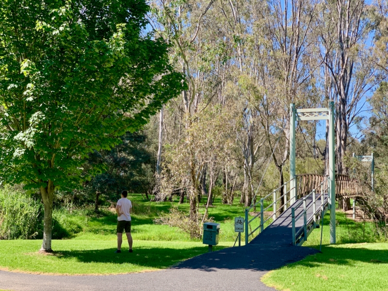 Ovens River Mosaic Trail Accessible Walk, Myrtleford - Walking Maps